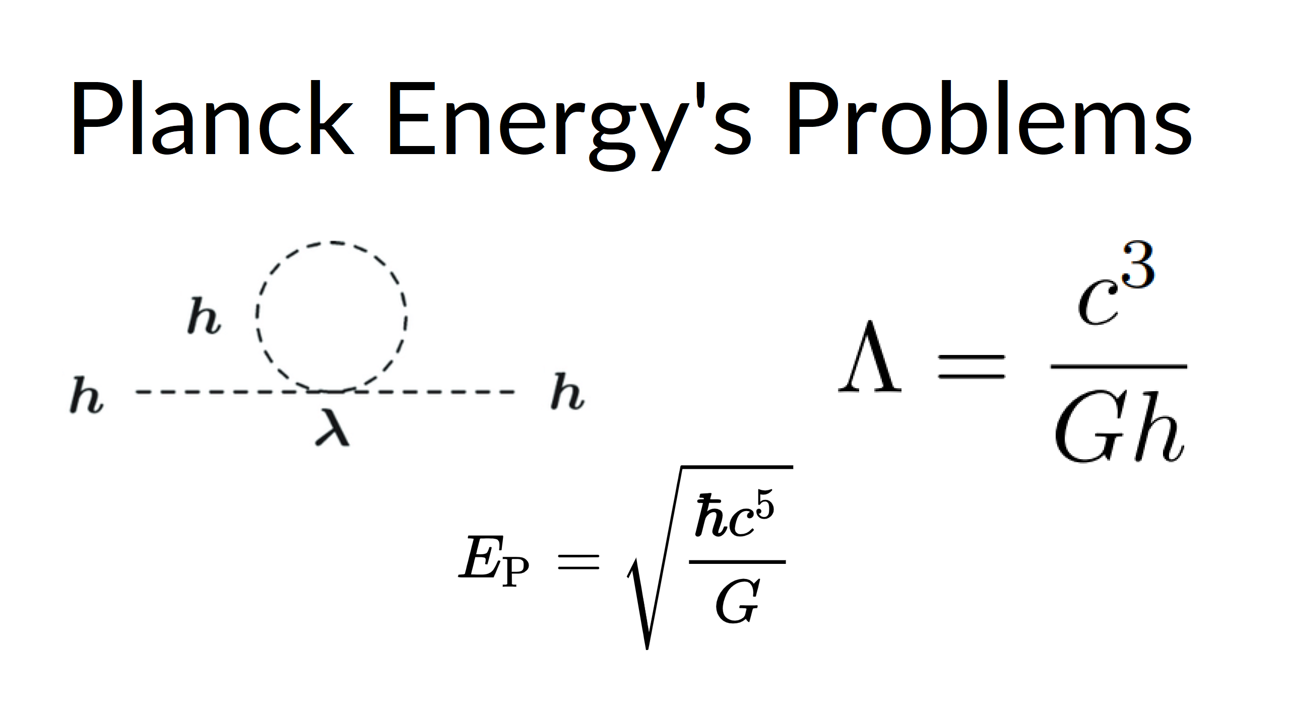 The Planck Energy: Higg's hierarchy problem, vacuum catastrophe and G ...